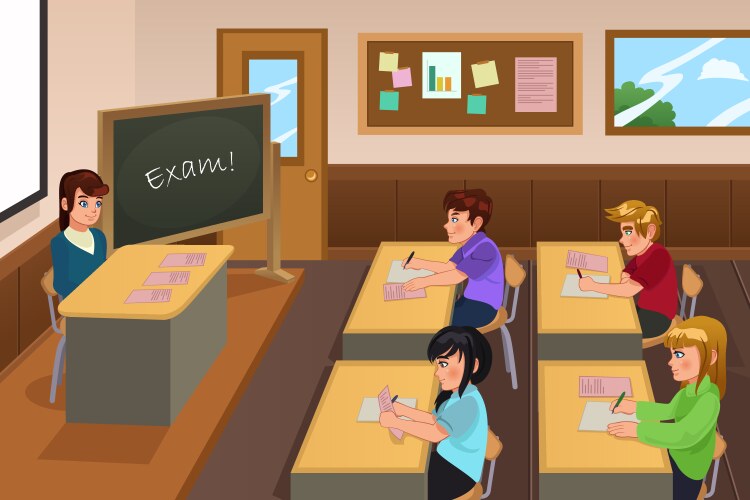 Exam Cartoon Vector Images (over 23,000)