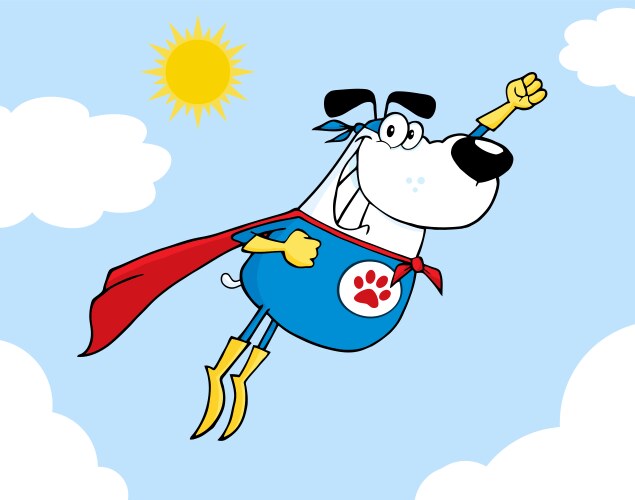 Hero Flying Dog Vector Images (over 200)