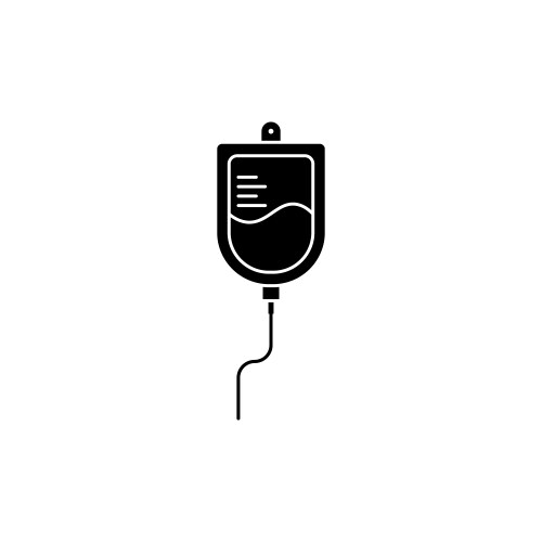 Blood transfusion icon Royalty Free Vector Image