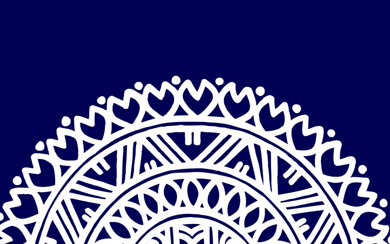 Color abstract alpona flower design – Royalty-Free Vector | VectorStock