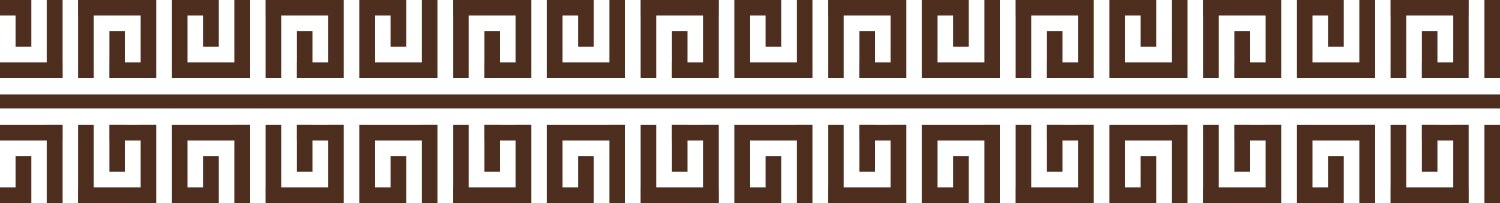 Greek key seamless border pattern collection Vector Image