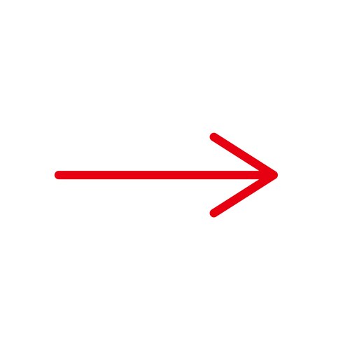 Red arrows up direction pointer shape – Royalty-Free Vector | VectorStock