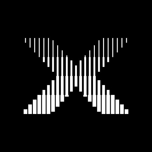 X letter lines logo icon Royalty Free Vector Image