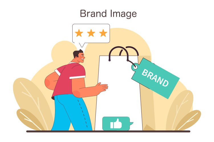Unique selling proposition concept flat Royalty Free Vector