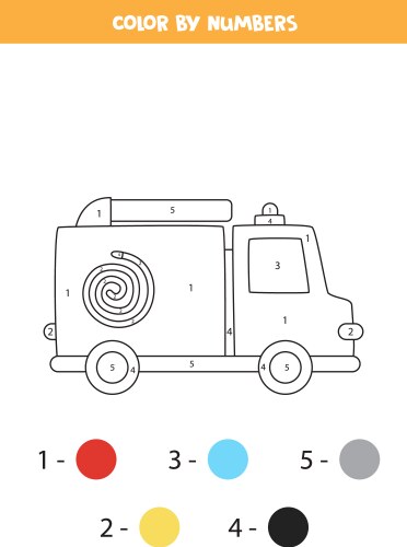 Fire Truck Coloring Vector Images (over 2,100)
