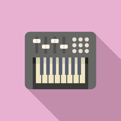 Flat design of electronic Royalty Free Vector Image