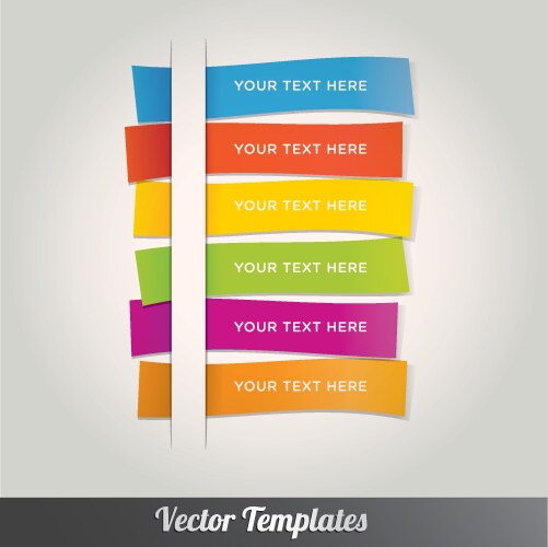 Modern soft color design template Royalty Free Vector Image