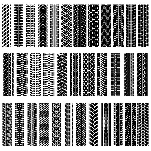 Tire tread patterns Royalty Free Vector Image - VectorStock