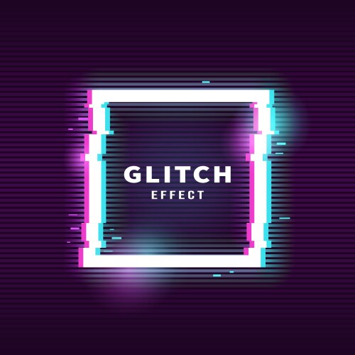 Glitch effect background for corrupt file Vector Image