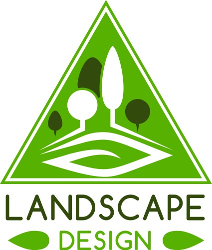 Landscape park and garden design icons Royalty Free Vector