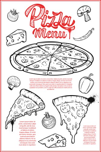 Chalkboard Cover Menu Pizza Vector Images (over 740)