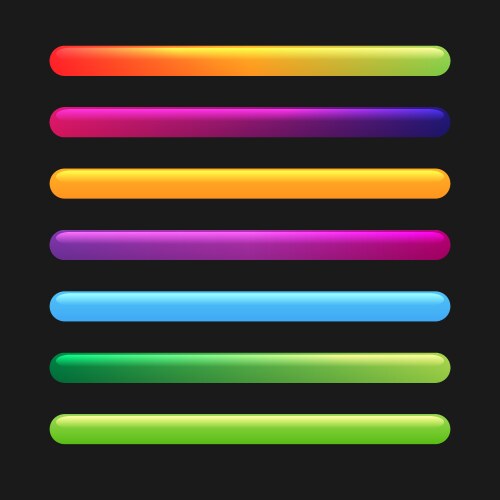 Progress bar for games Royalty Free Vector Image