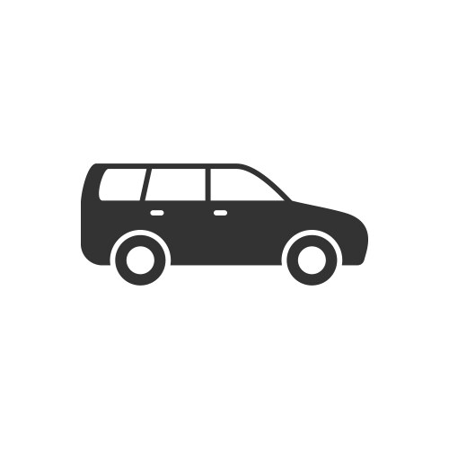 Car without wheels sketch Royalty Free Vector Image