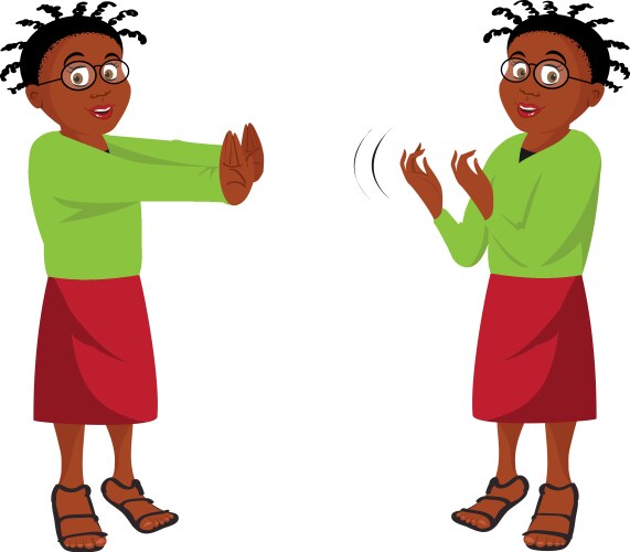 Opposite push and pull Royalty Free Vector Image