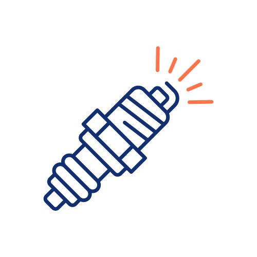 Spark plug drawing isolated hand drawn engraved Vector Image