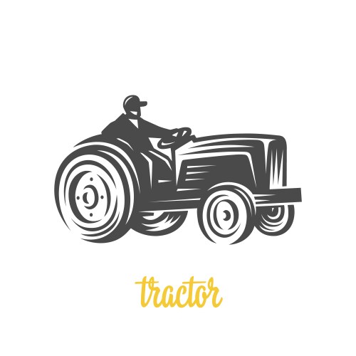Black and White Tractor Vector Images (over 31,000)