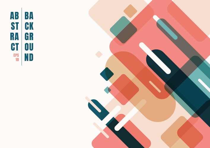 Abstract blocks template design background simple Vector Image