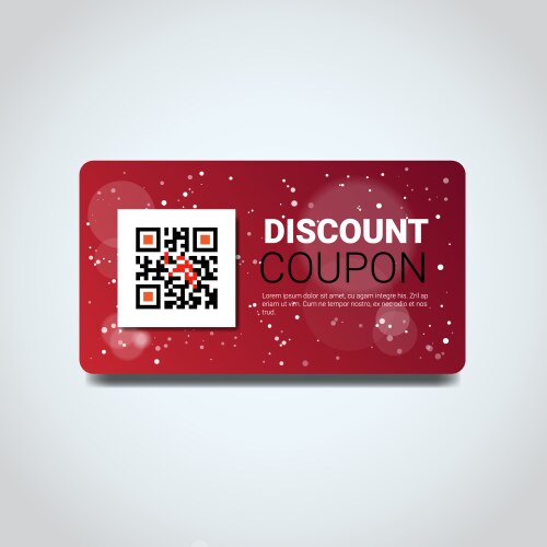 Cinema ticket with qr code Royalty Free Vector Image