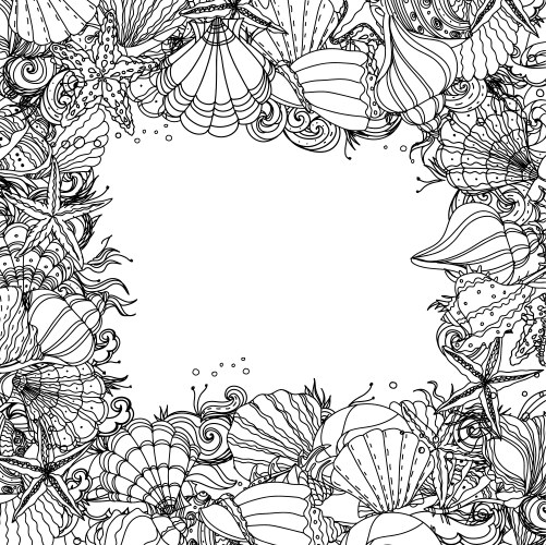 Sequoia tree coloring page design Royalty Free Vector Image