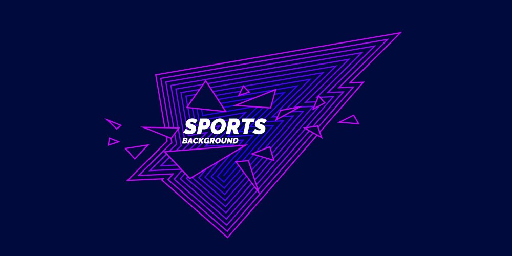 Modern sports vertical background with futuristic Vector Image