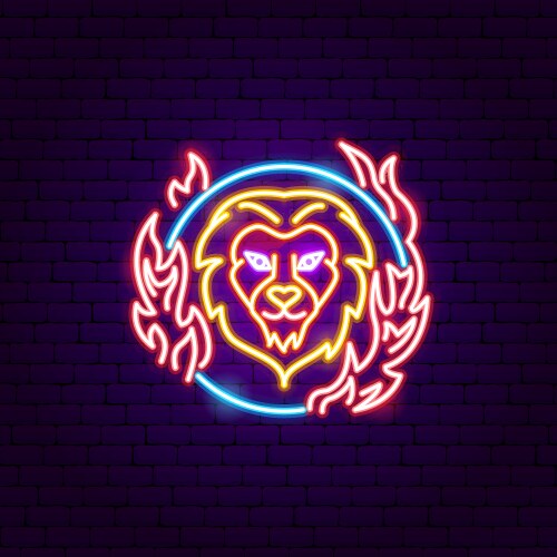 Neon Sign Lion Vector Images (over 250)