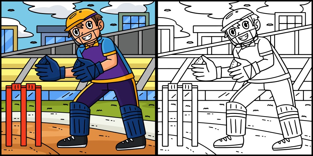 Cricket Wicket Keeper Vector Images (over 740)