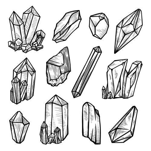 Mineral Crystal Vector Images (over 18,000)