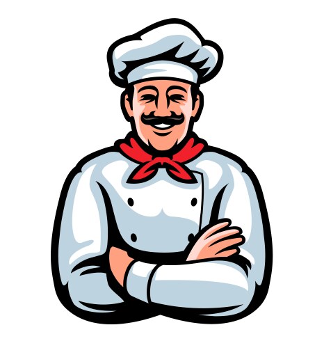 Happy chef icon Royalty Free Vector Image - VectorStock