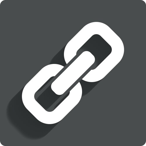 Link sign icon hyperlink symbol Royalty Free Vector Image