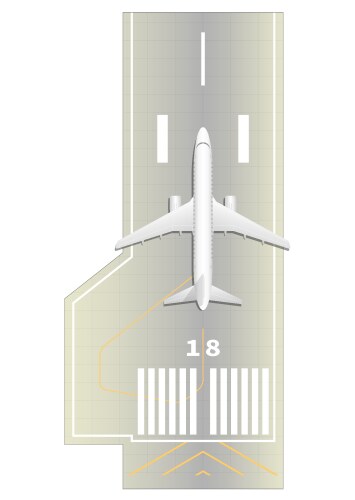 Airport runway Royalty Free Vector Image - VectorStock