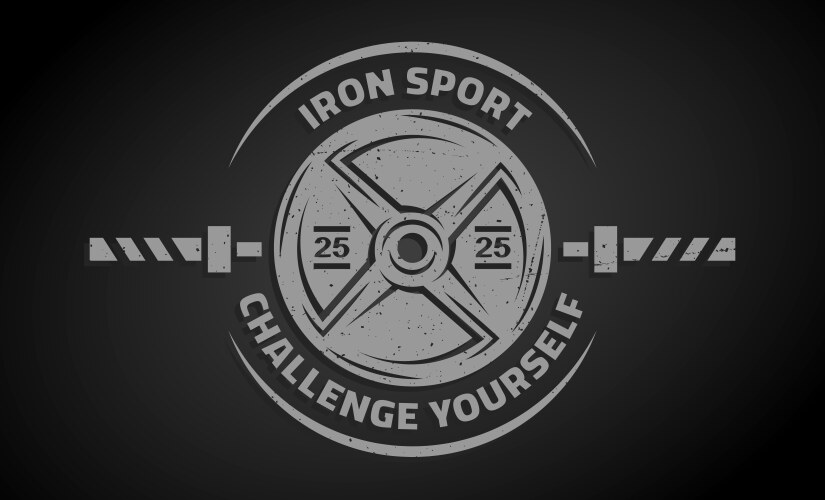 Cross training emblem Royalty Free Vector Image