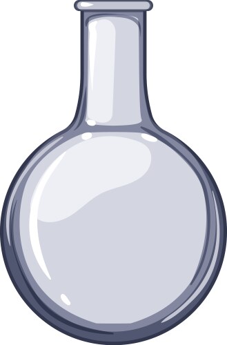 Medical laboratory glassware cartoon Royalty Free Vector