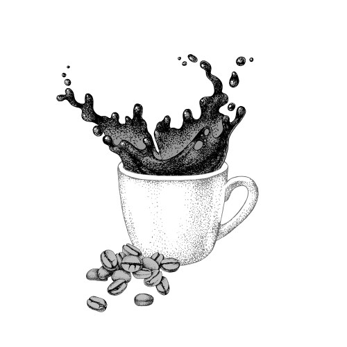 Coffee Splash Vector Images (over 6,000)