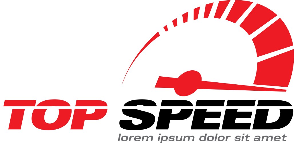 Speed race logo event Royalty Free Vector Image