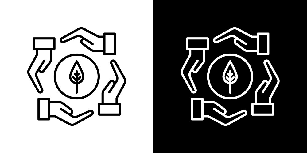 Environment protection icon set eco symbol Vector Image