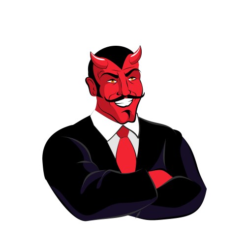 Devil boss Royalty Free Vector Image - VectorStock