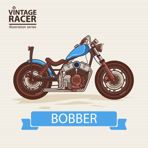 Vintage motorcycle Royalty Free Vector Image - VectorStock