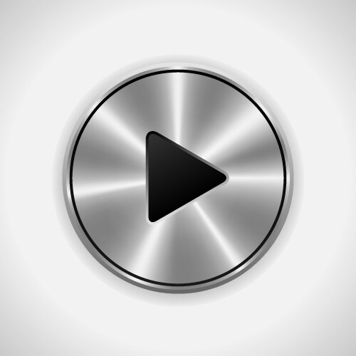 Metal button icon Royalty Free Vector Image - VectorStock