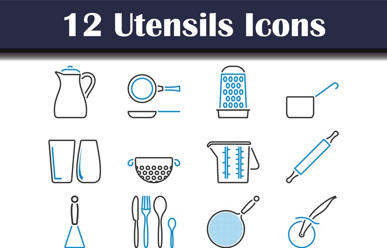 Kitchen utensils icon Royalty Free Vector Image