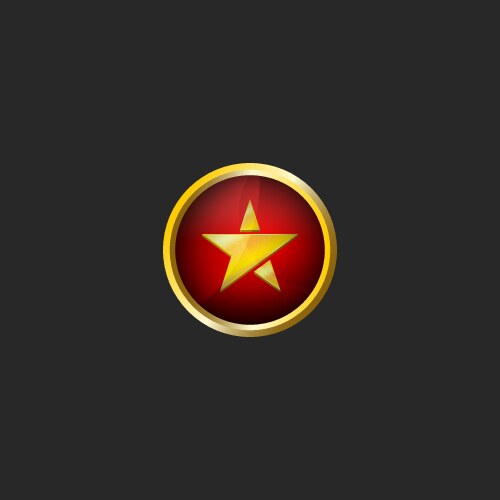 Money dollar icon gold logo Royalty Free Vector Image
