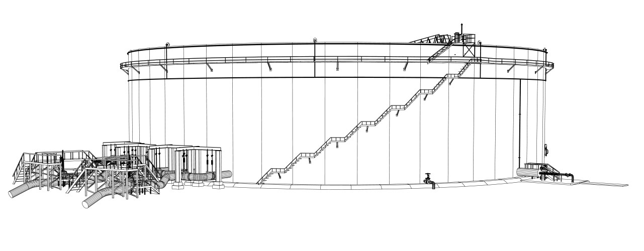 Tank with oil storage heating icon Royalty Free Vector Image