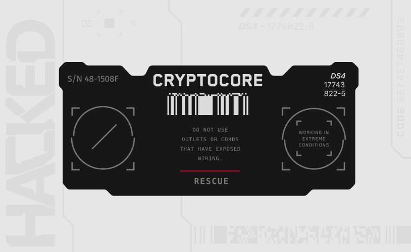 Cyberpunk decals set of stickers Royalty Free Vector Image