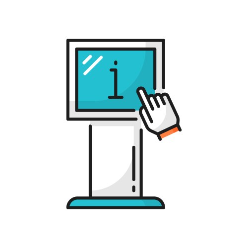 Interactive board Royalty Free Vector Image - VectorStock