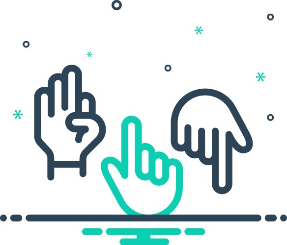 Sign language Royalty Free Vector Image - VectorStock