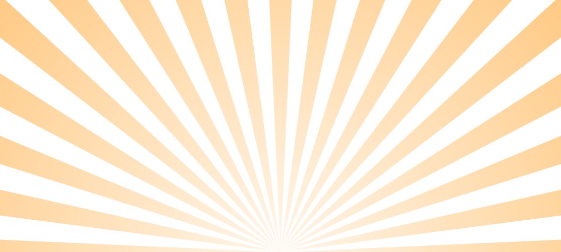 Ray retro background yellow colored rays stylish Vector Image