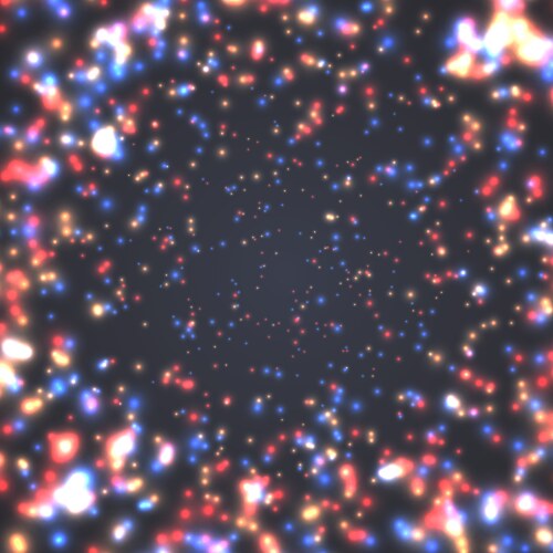 Blue explosion with shining particles Royalty Free Vector