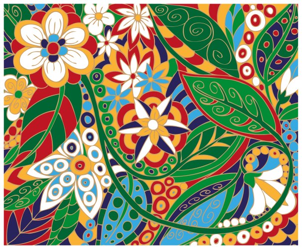 Floral Batik Vector Images (over 20,000)