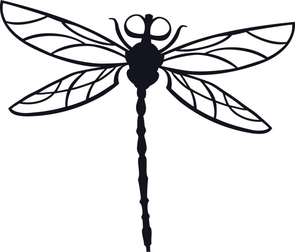 Dragonfly Silhouette Vector Images (over 5,900)