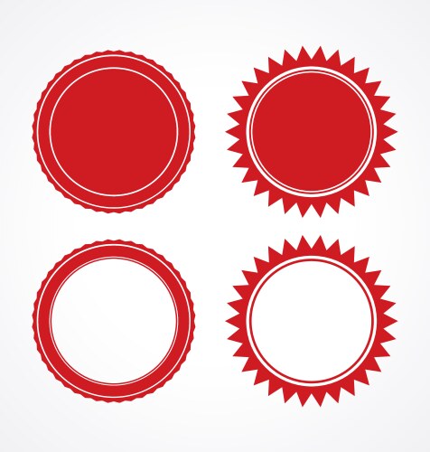 Red seal Royalty Free Vector Image - VectorStock