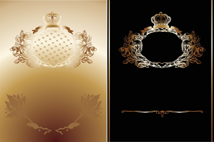 Royal background with silver frame Royalty Free Vector Image